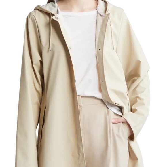 Rains | Jackets & Coats | Rains Waterproof Aline Rain Jacket In Dune ...
